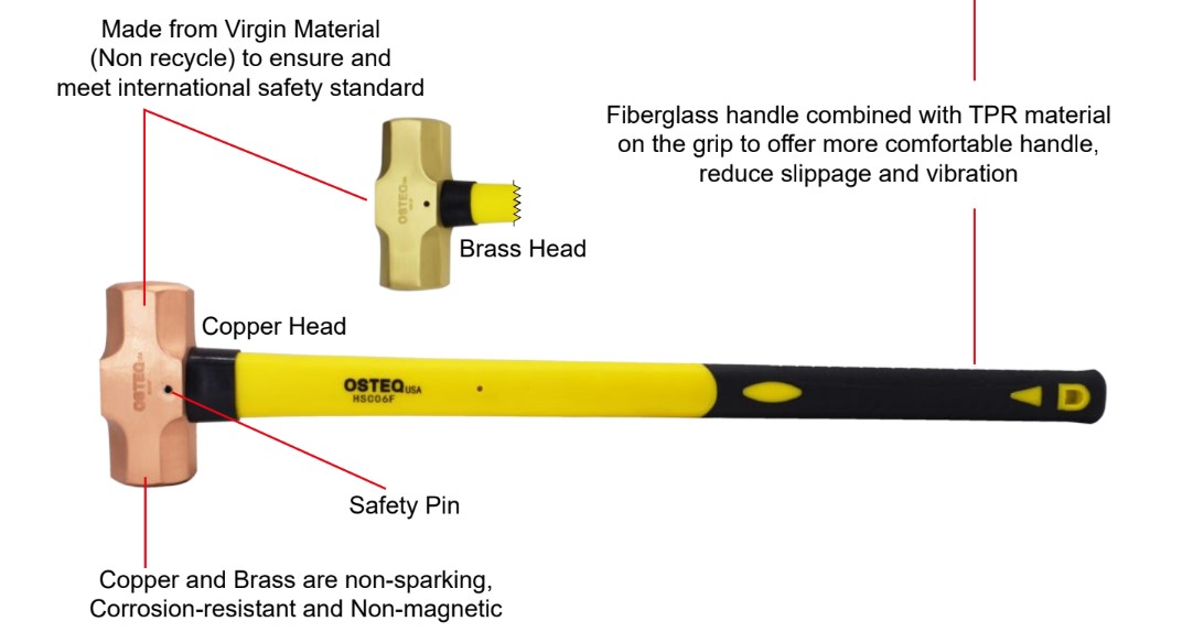 Hand Tools • Hammer 5kg dari Brand Osteq • PT Fokus Kencana